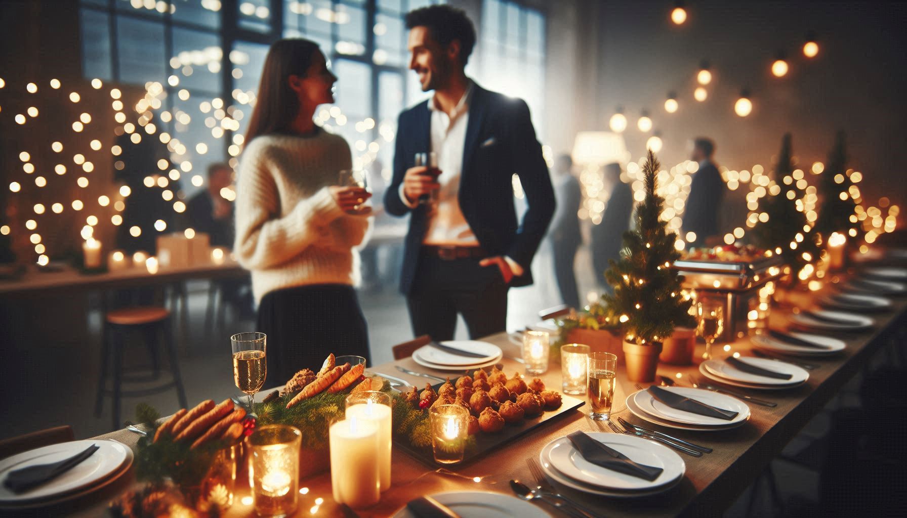 Walking dinner for your Office Christmas Party | Catering | ChefMaison